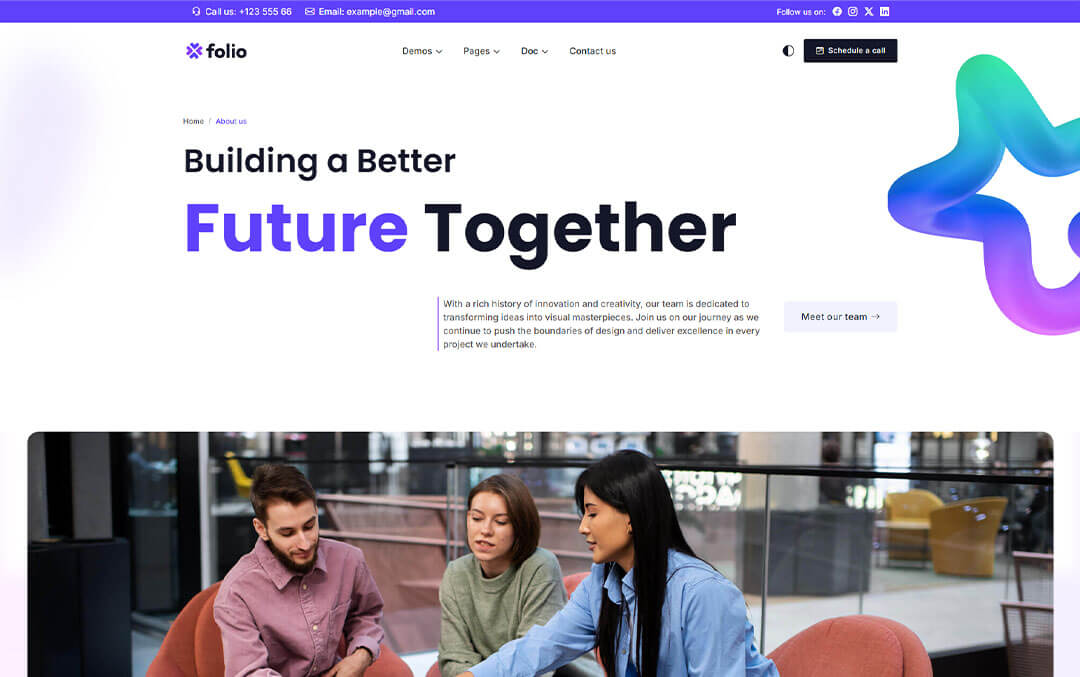 Folio - React Multipurpose Template