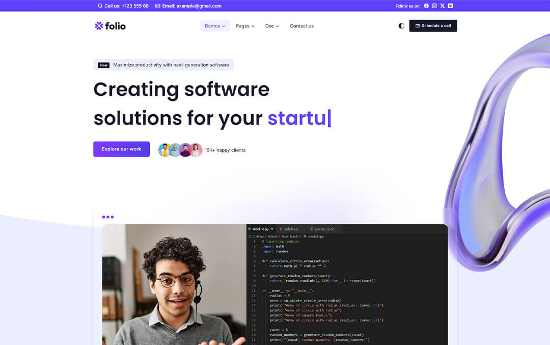 Folio - React Multipurpose Template