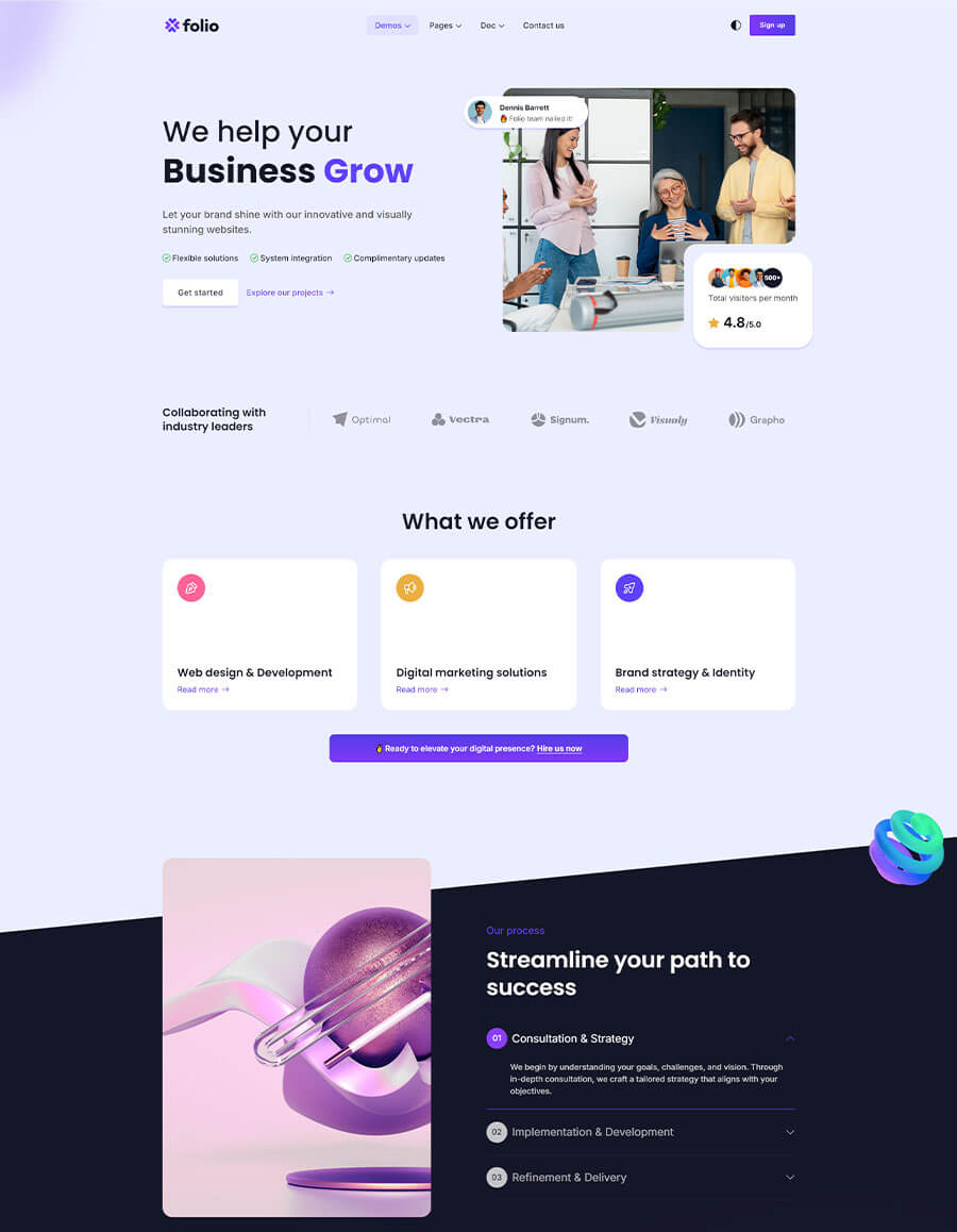 Folio - React Multipurpose Template